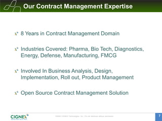 Contract lifecycle management webinar with cignex 22 apr2010 | PPT