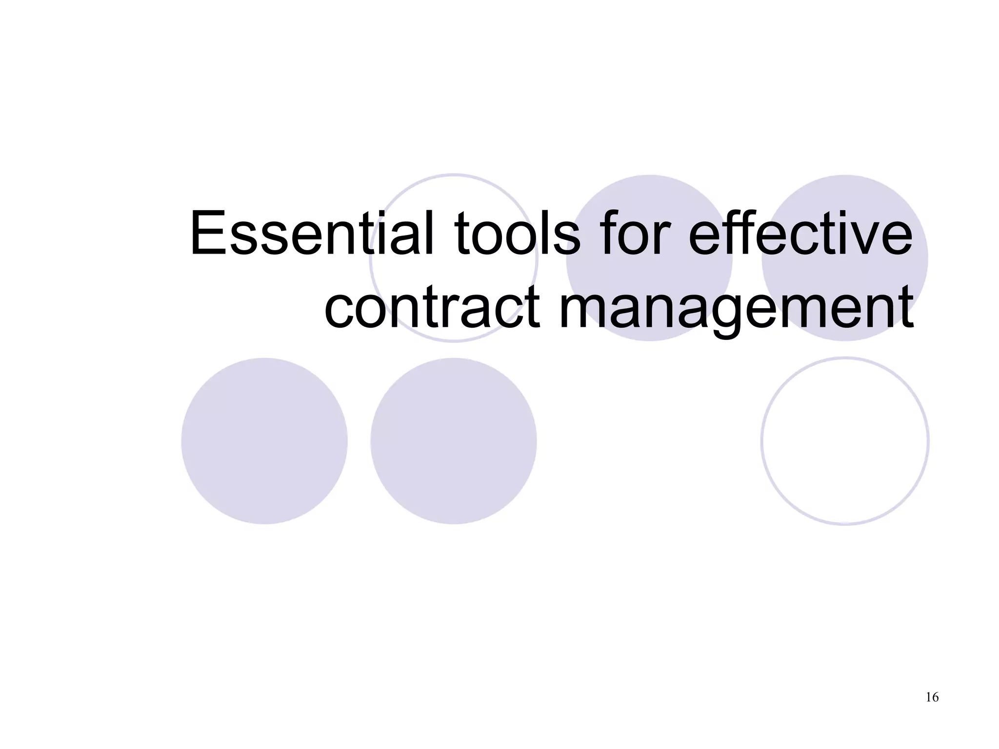 Effective Contract Management | PPT