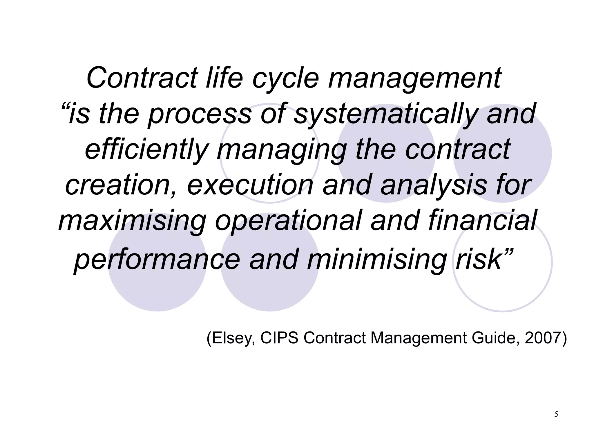 Effective Contract Management | PPT