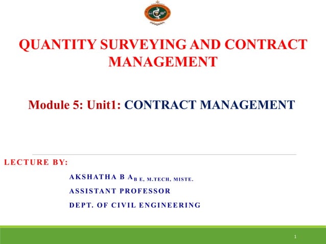 Contract management | PPT