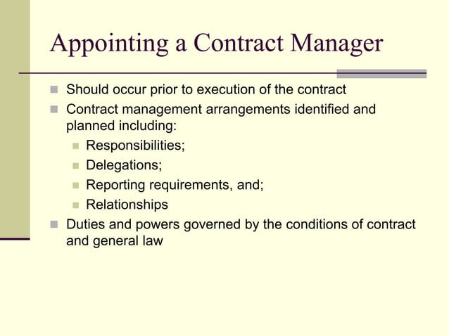 Contract management.ppt | Business Administration | Business