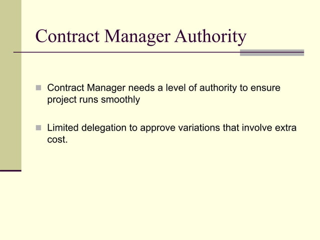 Contract management.ppt | Business Administration | Business