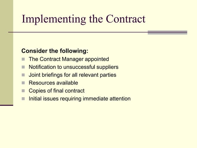 Contract management.ppt | Business Administration | Business