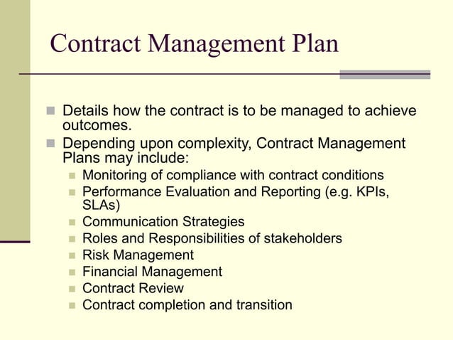 Contract management.ppt | Business Administration | Business