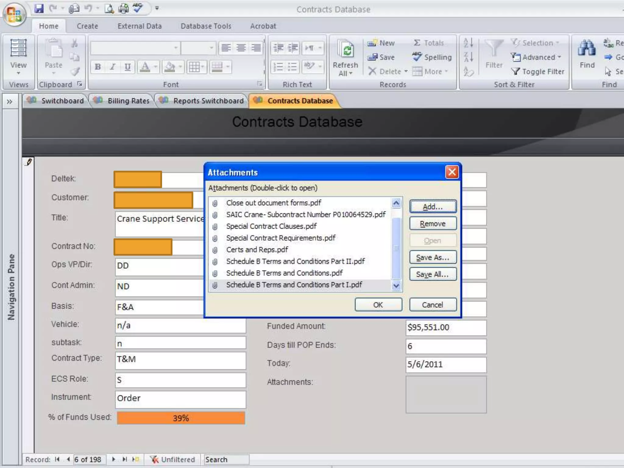 Contract Management Database For Small Businesses | PPTX