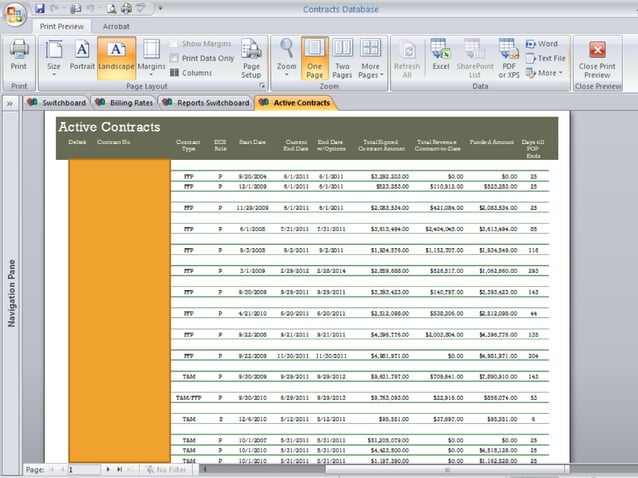 Contract Management Database For Small Businesses | PPTX