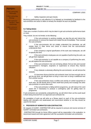 Contract management procedure | DOC | Business | Business and Finance