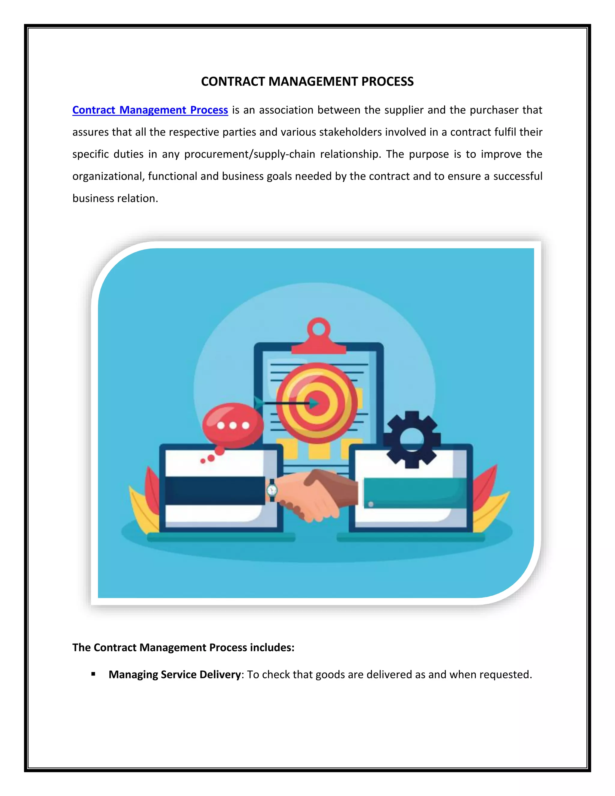 Contract Management Process | PDF