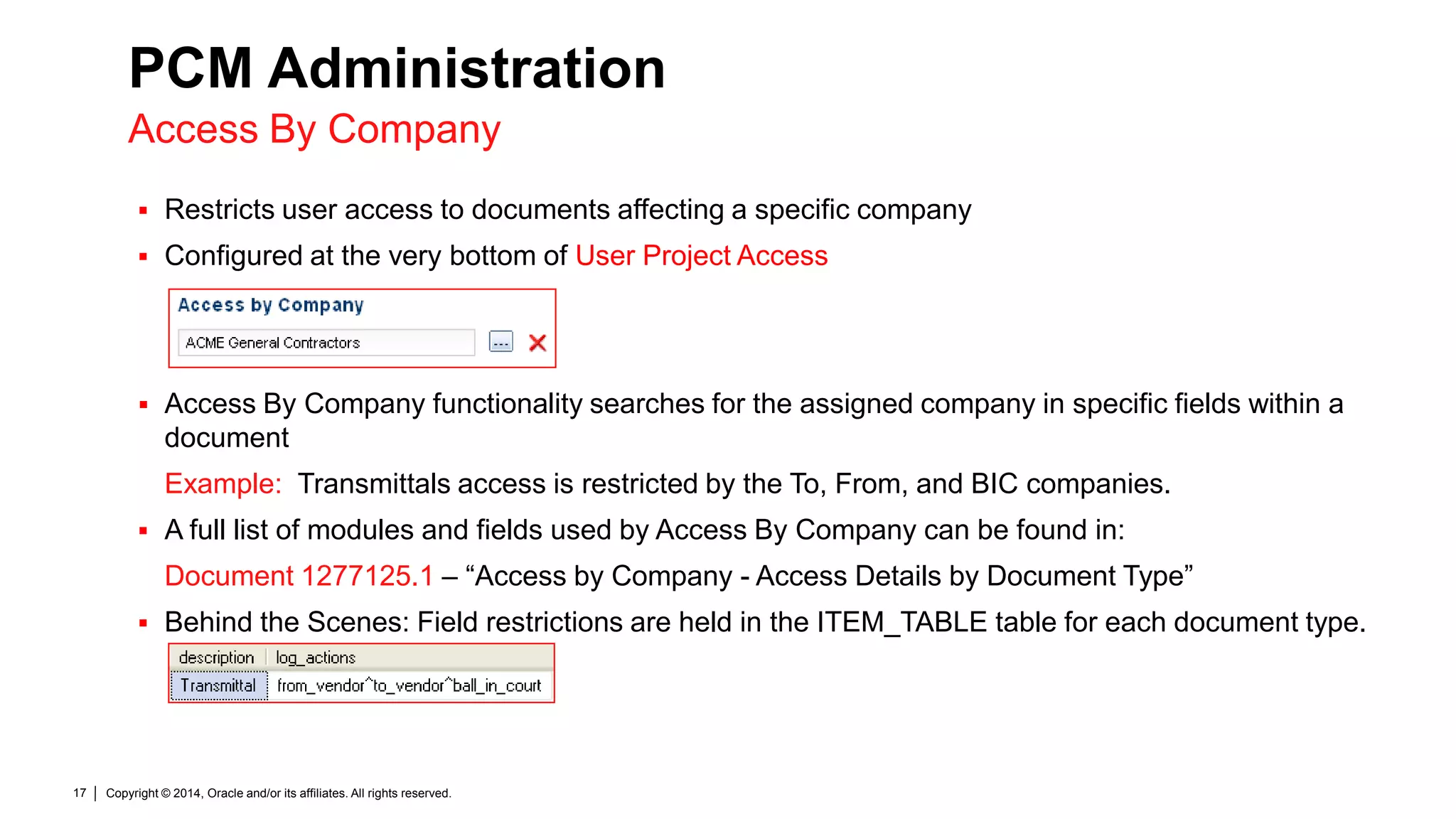 Contract management security and administration best practices - Oracle Primavera P6 Collaborate ...