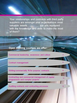 Contract management training investing in commercial capability ...