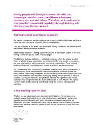 Contract management training investing in commercial capability ...