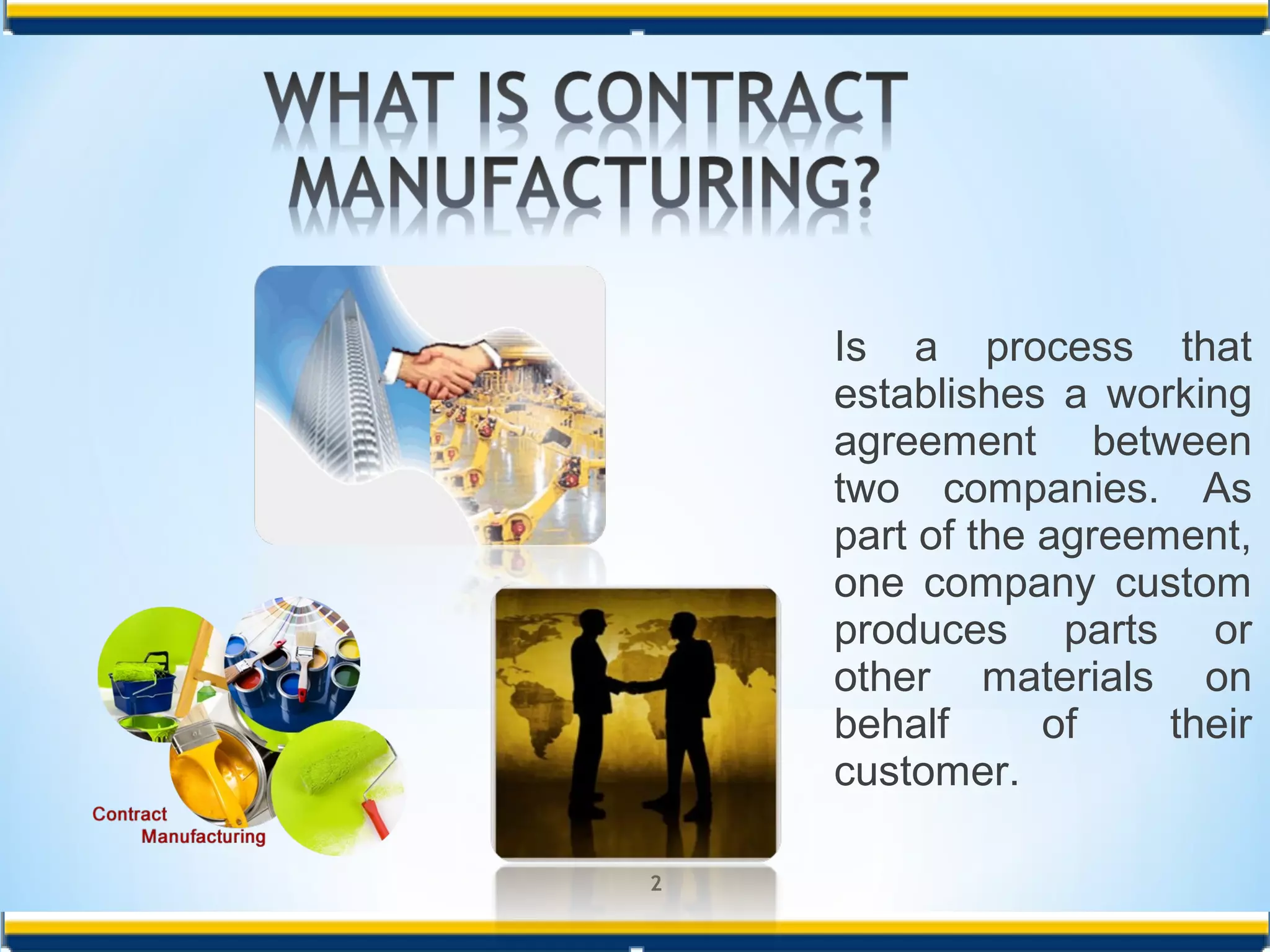 Contract manufacturing | PPT