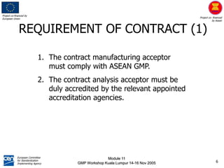 Contract Manufacturing and Analysis | PPT