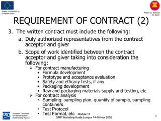 Contract Manufacturing and Analysis | PPT