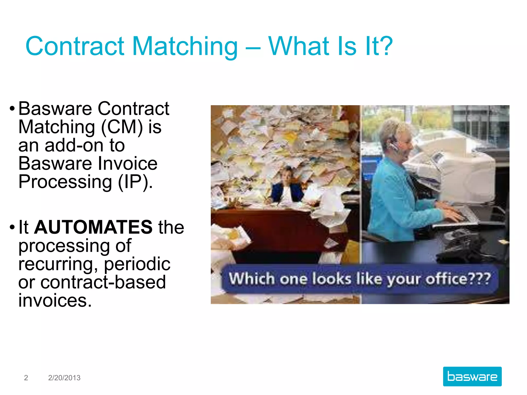 Contract matching presentation 02-11-13 | PPTX