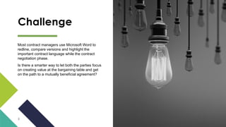 Contract Negotiation and Redlining using Microsoft Word Plugin | PPT