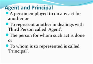 Contract of agency | PPT