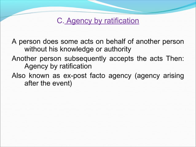 Contract of agency | PPT | Business | Business and Finance