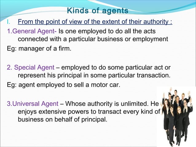 Contract of agency | PPT | Business | Business and Finance
