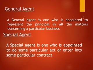 Contract of agency | PPTX