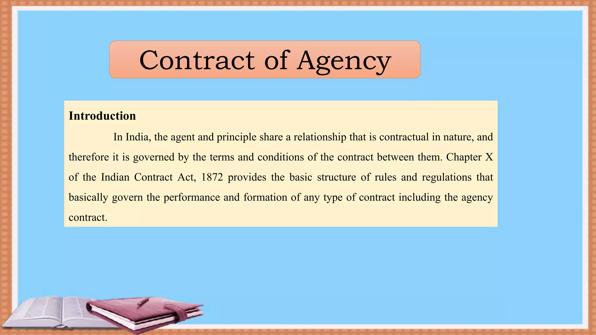 Contract of agency | PPTX