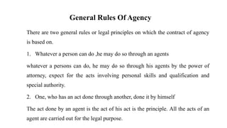 Contract of agency | PPT