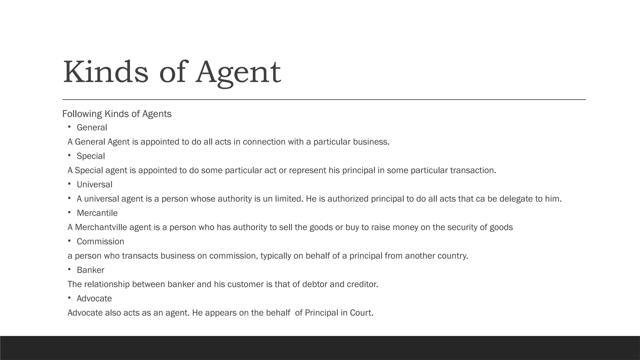Contract of Agency in Contract law 2.pptx
