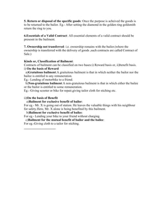 Bailment Agreement Template