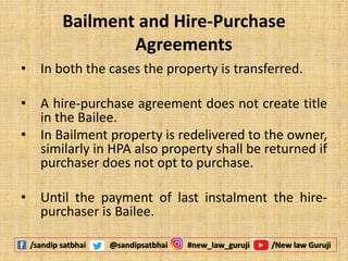 Contract of Bailment | PPTX