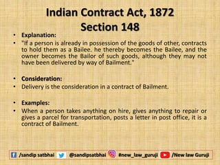 Contract of Bailment | PPTX