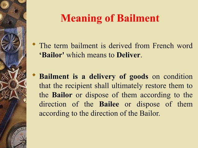 Contract of Bailment introduction - BL.Unit III.pptx