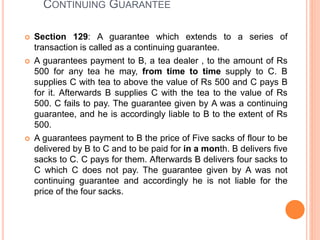 Contract of guarantee | PPTX
