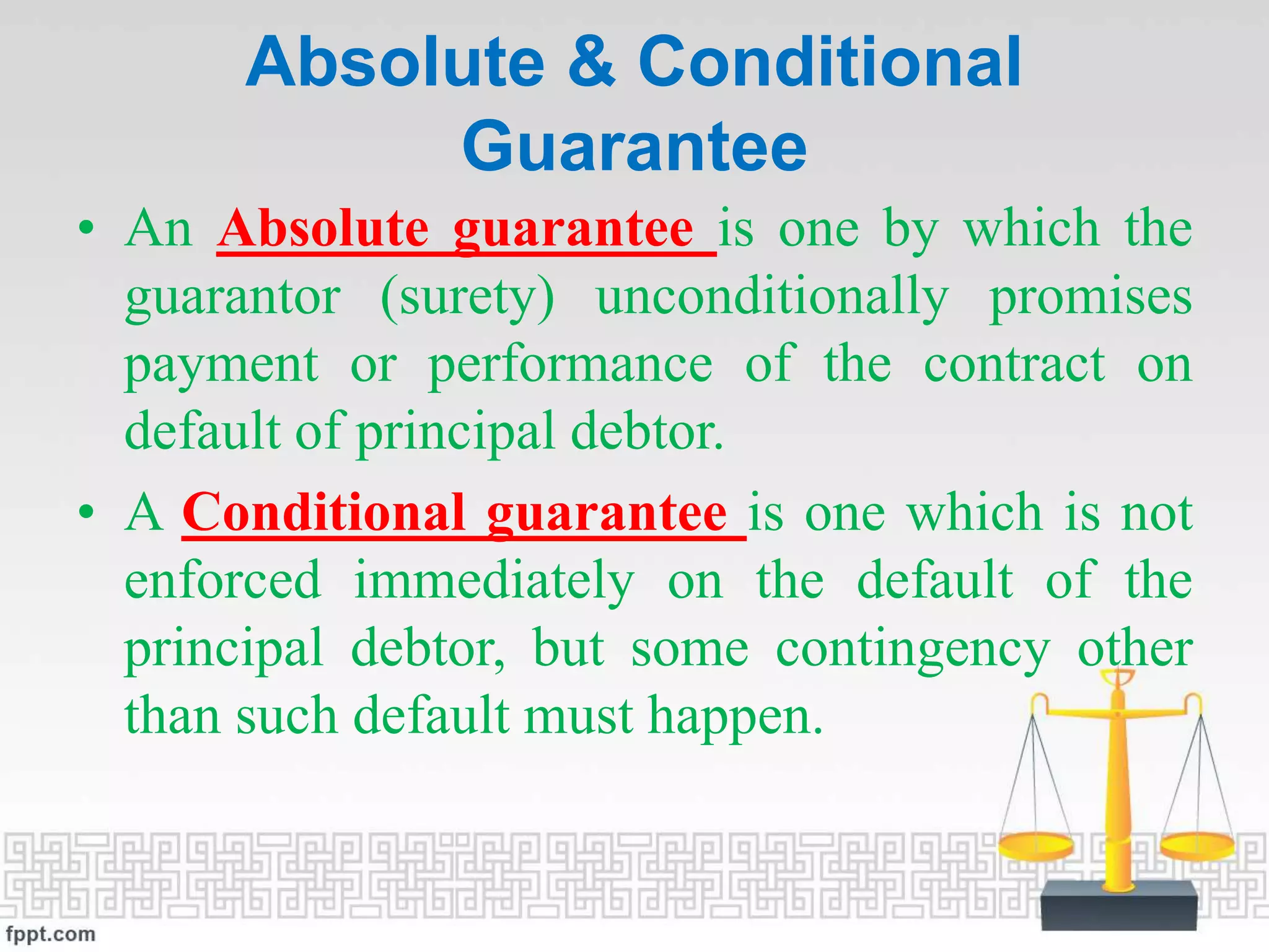 Contract of guarantee part 1 | PPT
