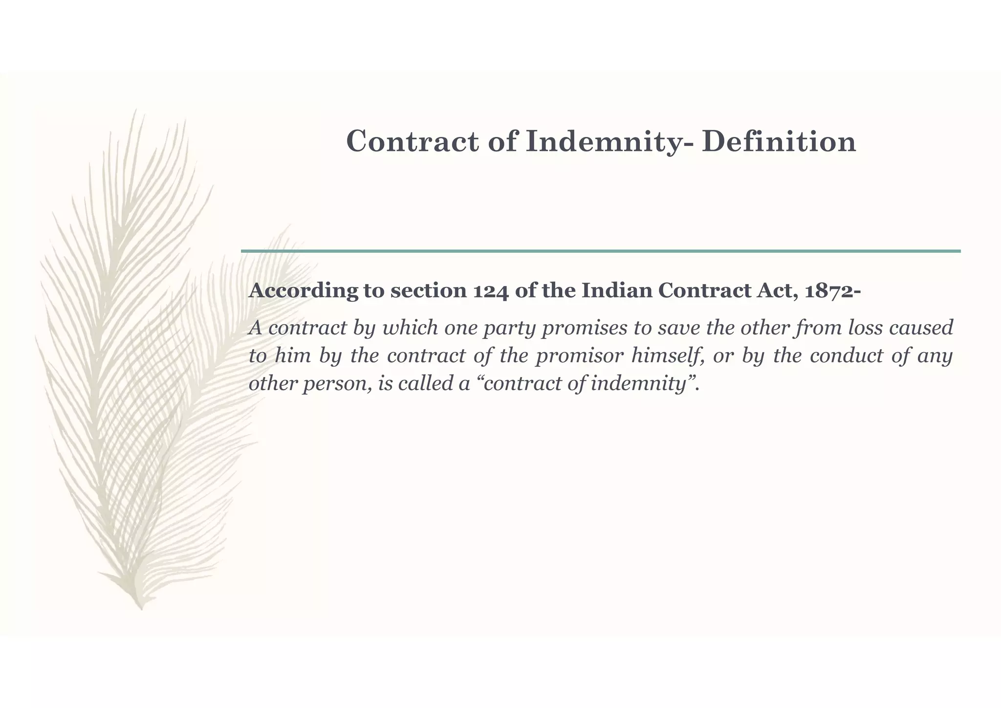 Contract of indemnity and guarantee | PDF
