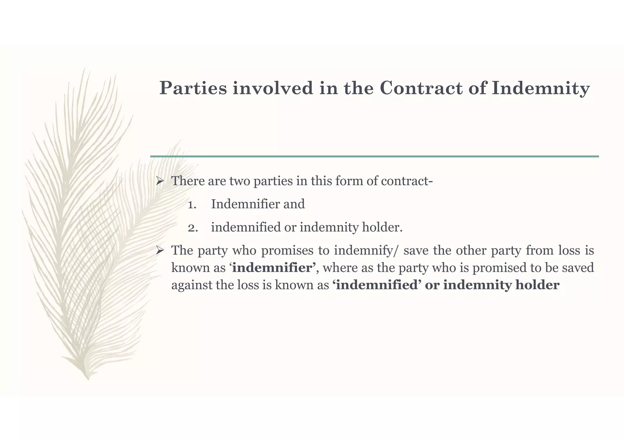 Contract of indemnity and guarantee | PDF