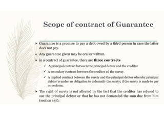 Contract of indemnity and guarantee | PDF