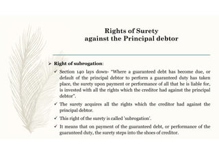 Contract of indemnity and guarantee | PDF