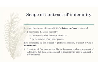 Contract of indemnity and guarantee | PDF
