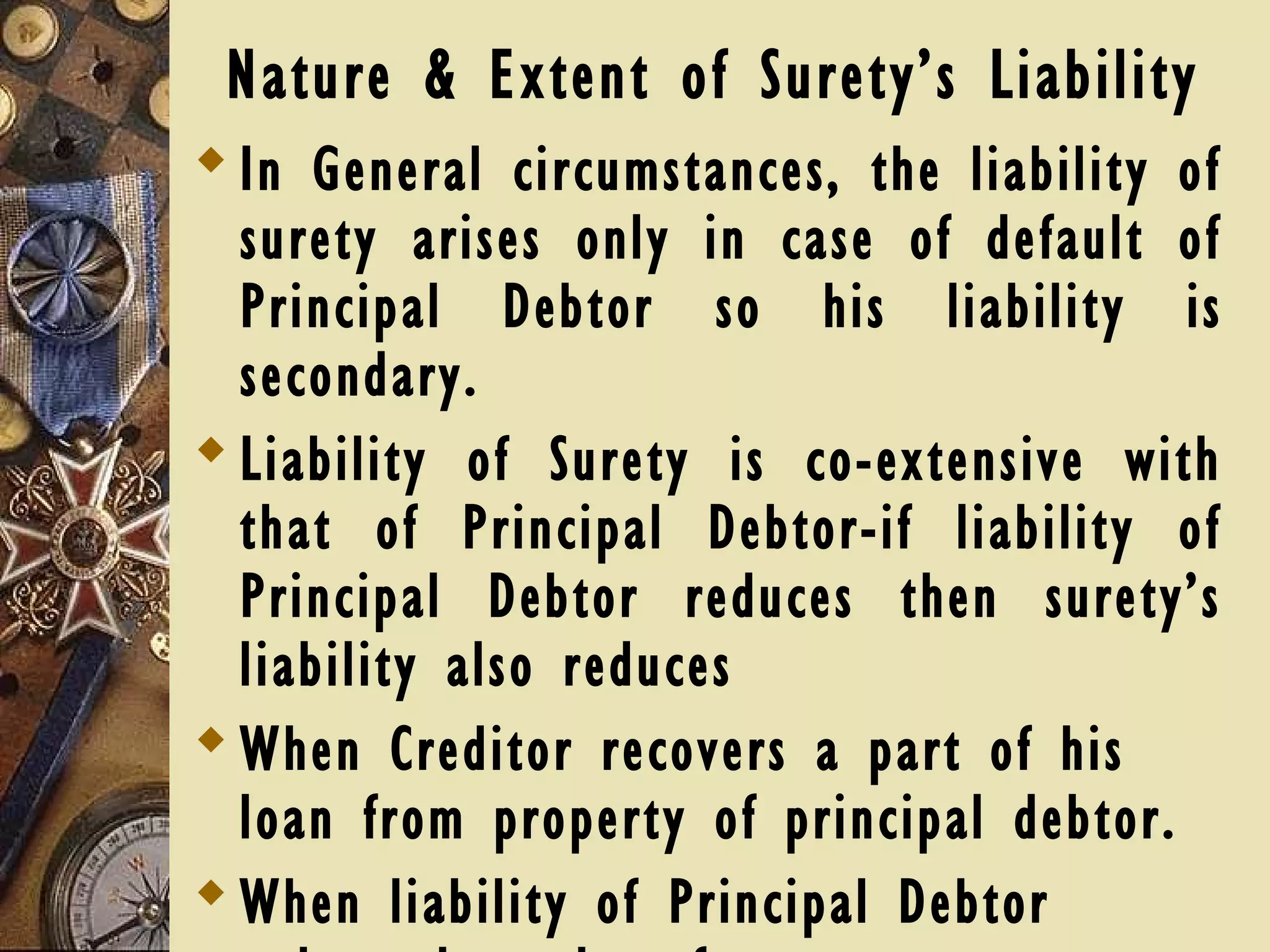 Contract of Indemnity and Guarantee | PPT