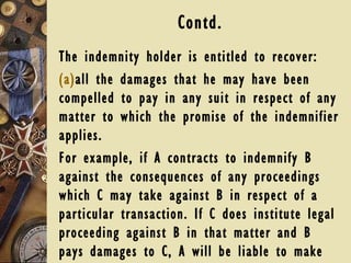 Contract of Indemnity and Guarantee | PPT
