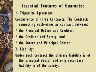 Contract of Indemnity and Guarantee | PPT
