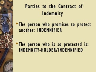 Contract of Indemnity and Guarantee | PPT