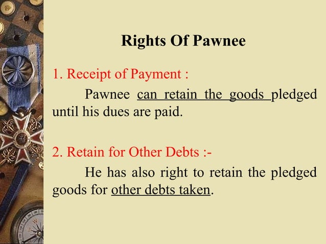 Contract of Pledge in Indian contract act- BL.Unit III.pptx