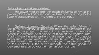 Contract of sale of goods | PPT