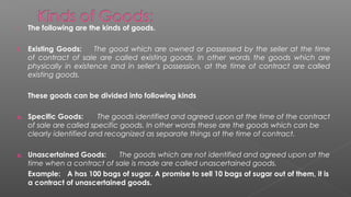 Contract of sale of goods | PPT