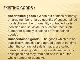 Contract of sale of goods | PPT