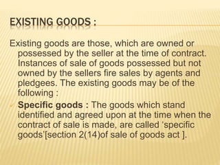 Contract of sale of goods | PPT
