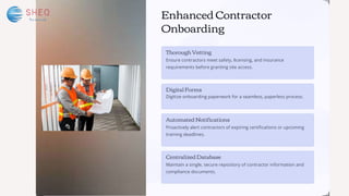 Efficient Contractor Management System Software for Safe Work | PPT
