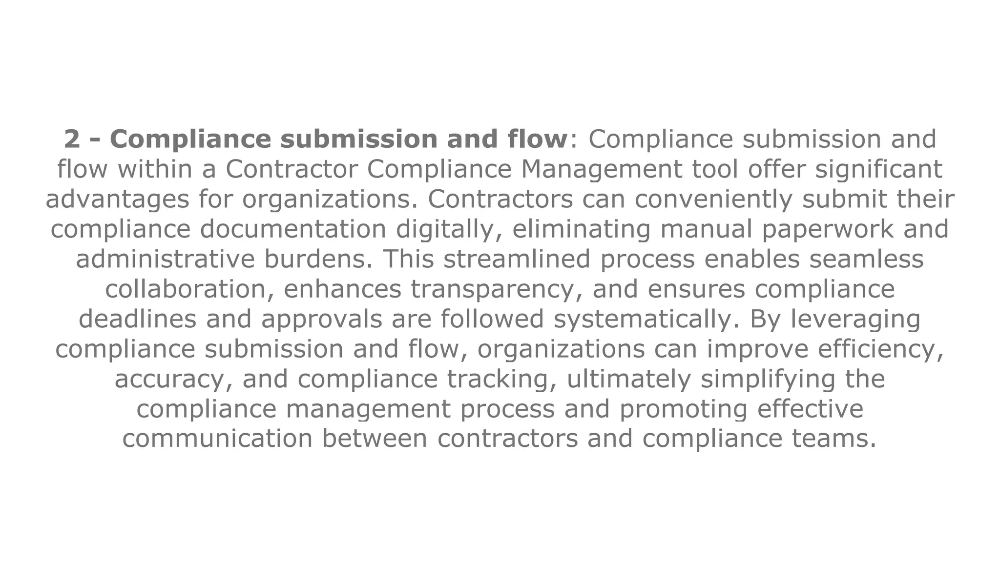 Contractor Compliance Management Tool | PPTX