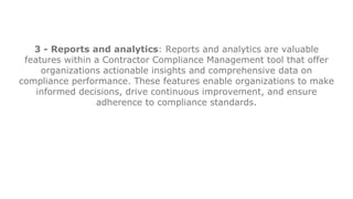 Contractor Compliance Management Tool | PPTX